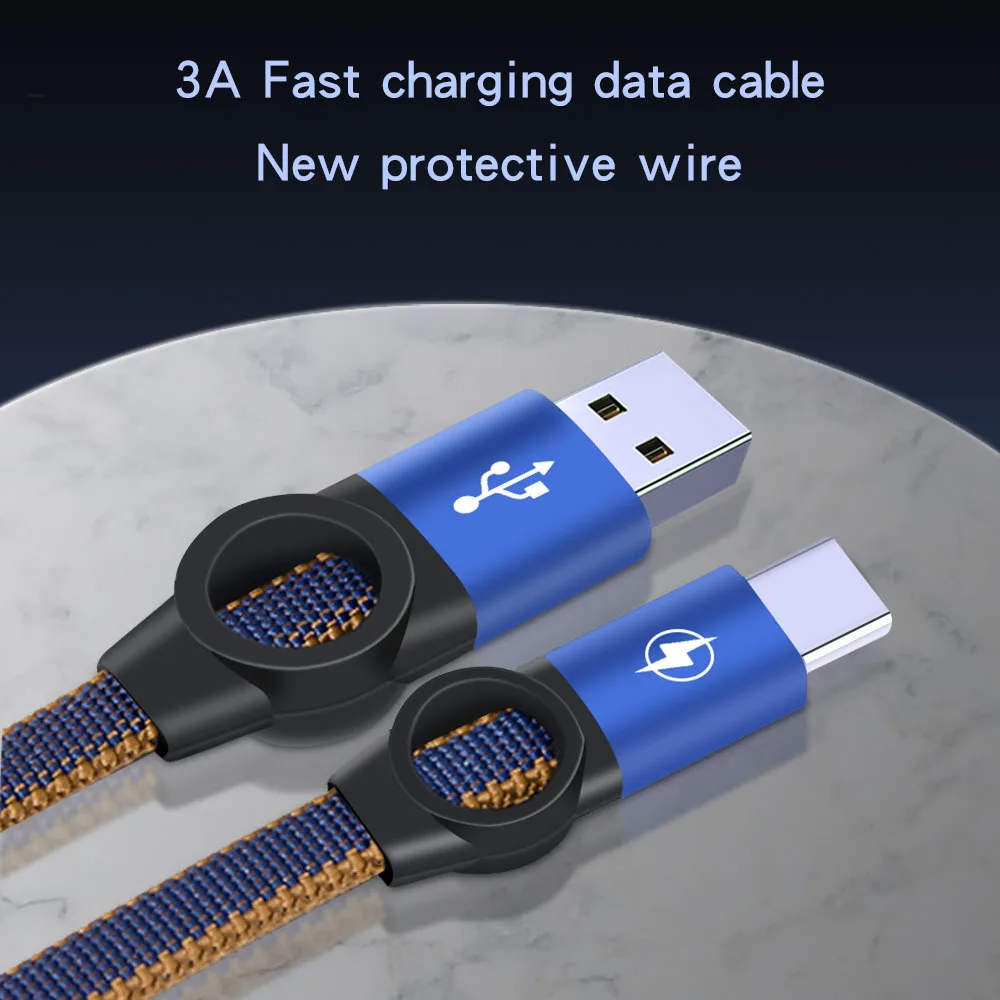Android-Phone-Data-Cable-Micro-3A-Fast-Charging-Zinc-Alloy-Braided ...