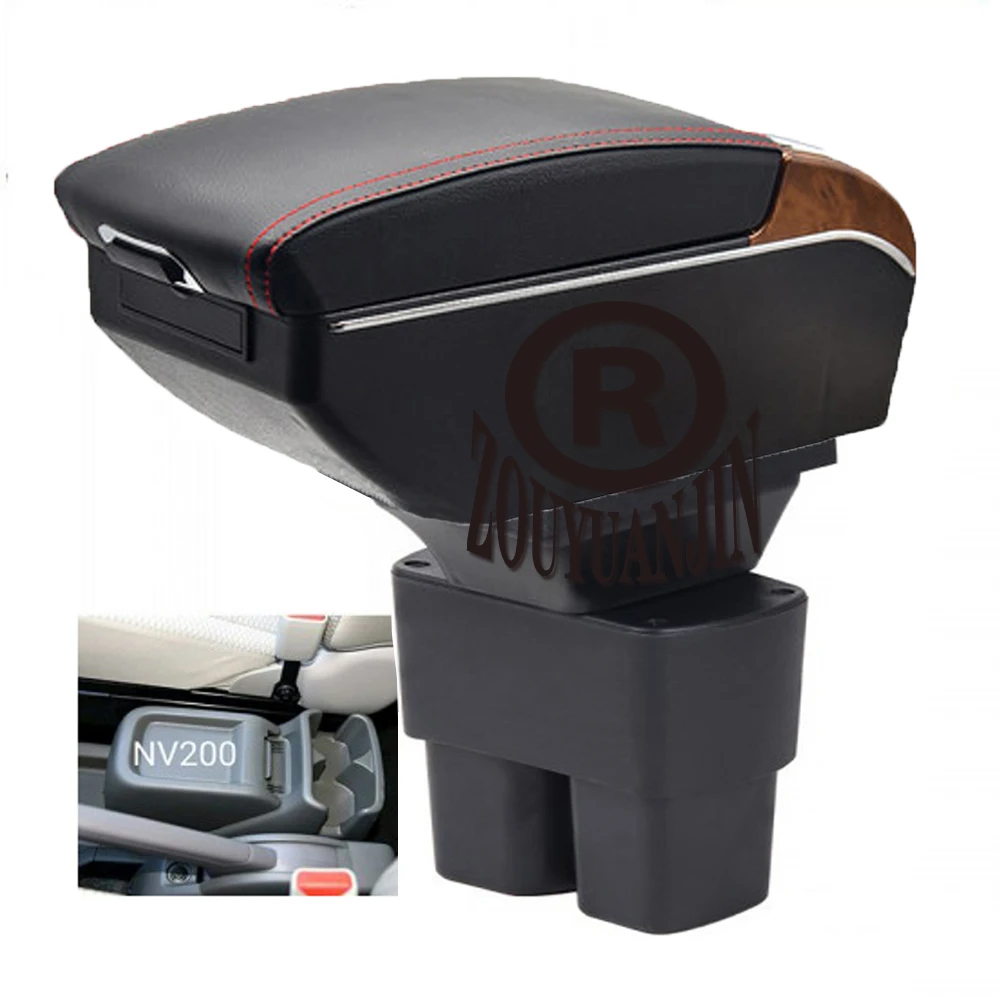 For Nissan Nv200 Evalia Armrest Box Elbow Rest Center Console Storage ...