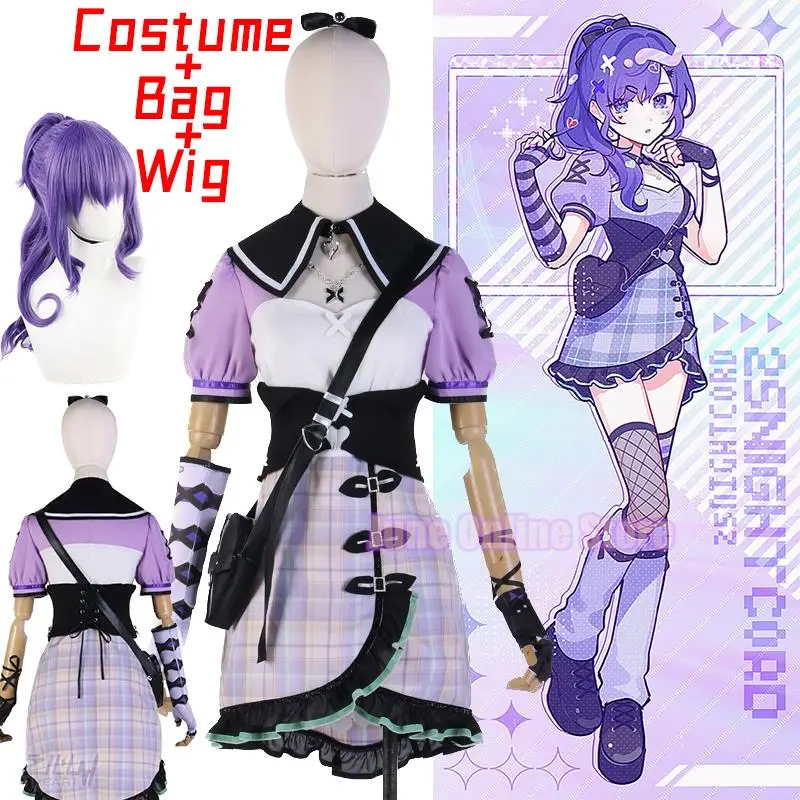 Asahina-Mafuyu-Cosplay-Costumes-Anime-Outfits-With-Bag-Wig-Summer ...