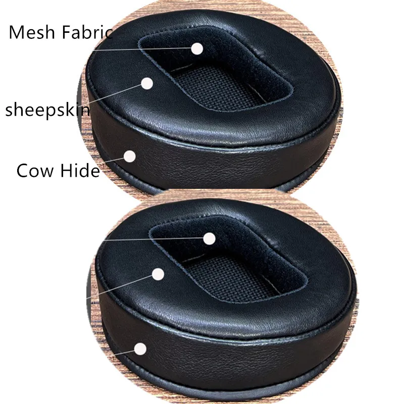 Angled-Sheepskin-Leather-Earpads-100MM-105MM-110MM-115MM-120MM-Soft ...