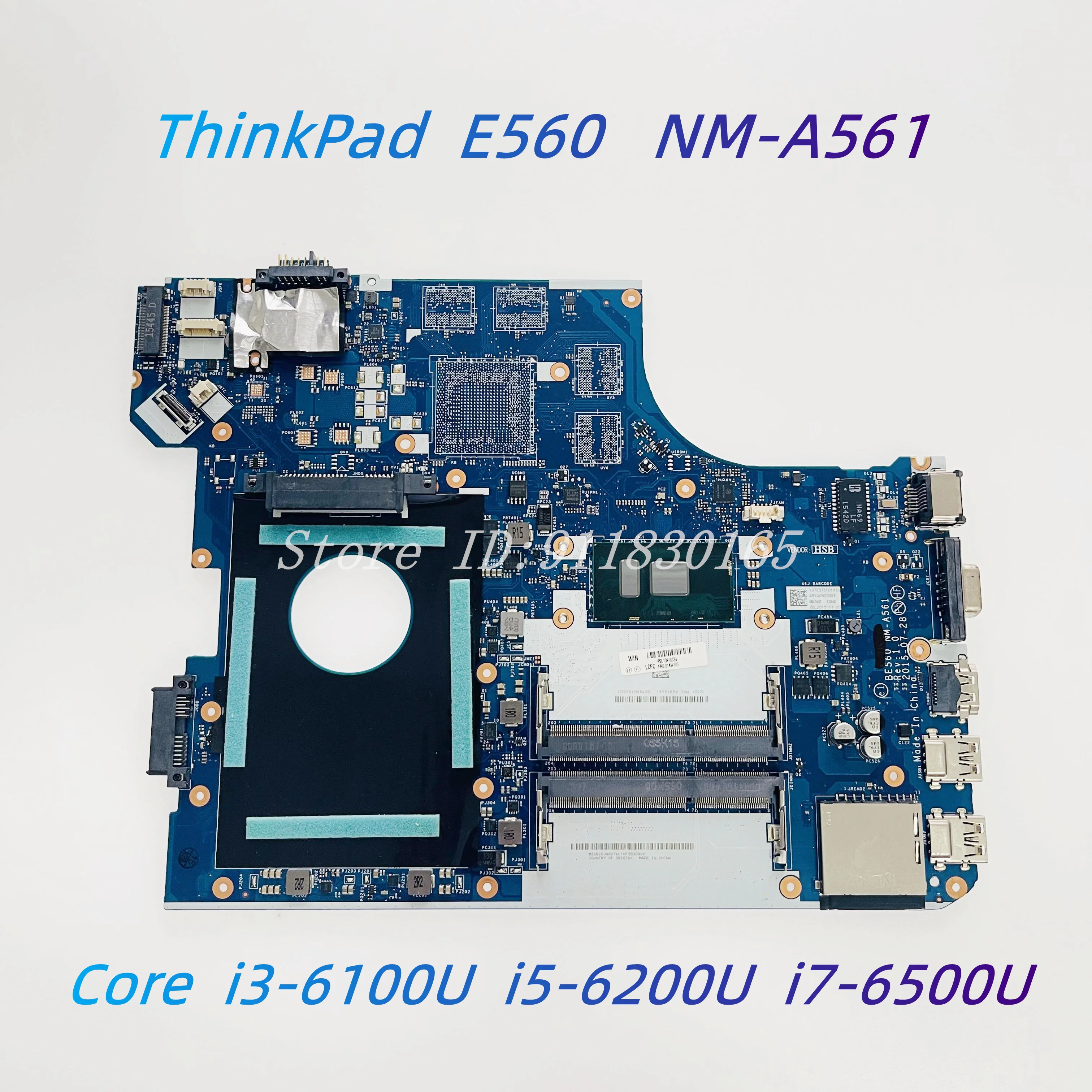 BE560-NM-A561-For-Lenovo-ThinkPad-E560-E560C-Laptop-Motherboard-With-i3 ...