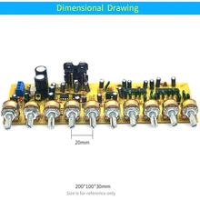 Unisian LA3607 Audio Voorversterker Eq Equalizer Treble Bass Midrange ...