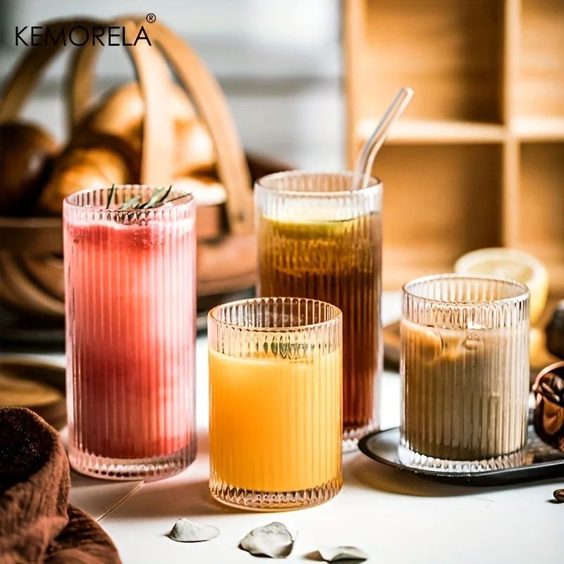 Glass Cup High Borosilicate Heat-resistant Latte Coffee Mug Cold ...