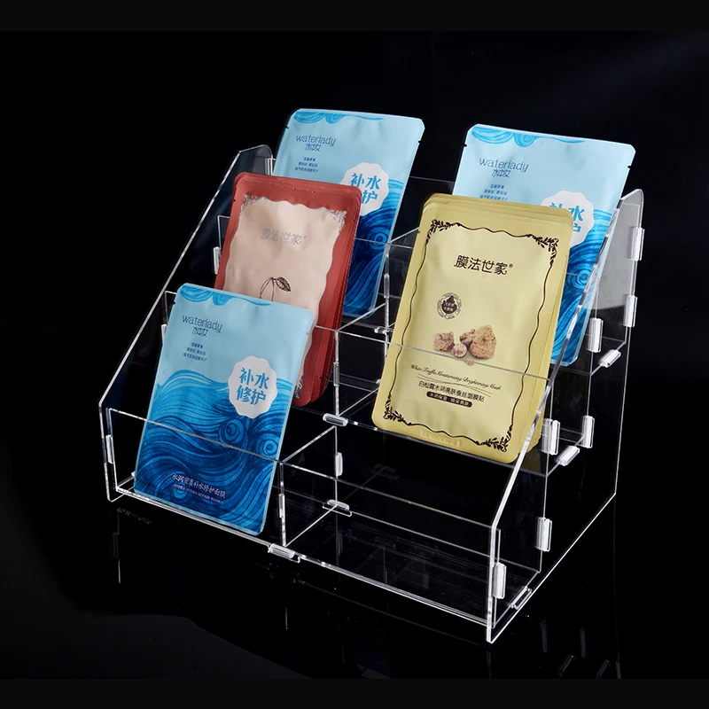 Clear-Acrylic-Mask-Display-Stand-Multi-layer-Mask-Box-Perfume-Rack ...