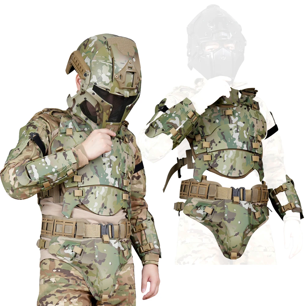 Tactical Armor Suit Adjustable Tactical Molle Chest Protector Vest For ...