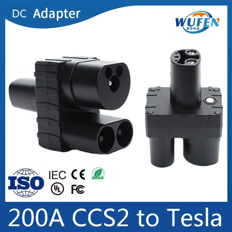 CCS2 to Tesla EV Charging Adapter 200A CCS2 Combo Tesla Convertor for ...