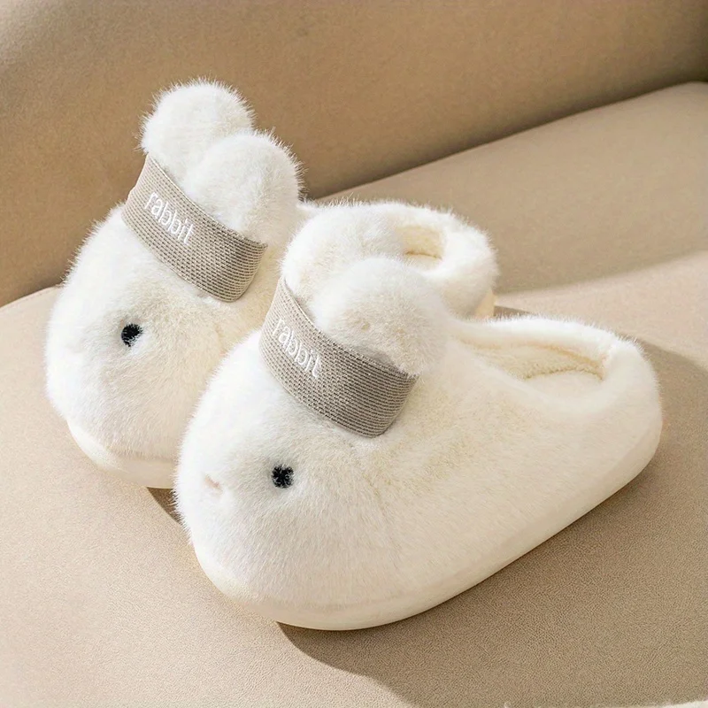 Women-s-Cute-Cartoon-Bunny-Novelty-Slippers-Cozy-Warm-Fluffy-Plush ...