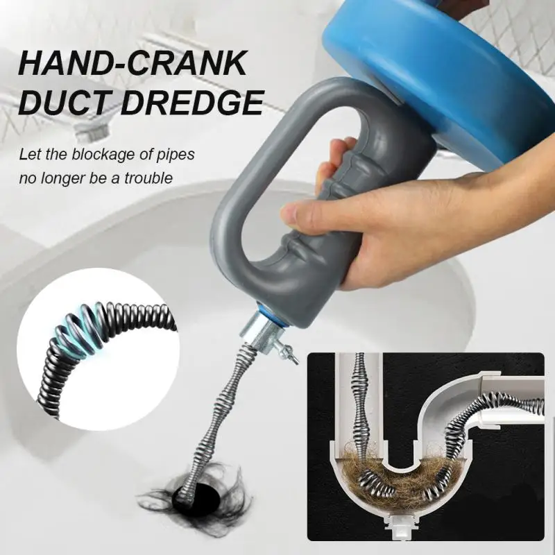 Meters-Sewer-Pipe-Unblocker-Snake-Spring-Pipe-Dredging-Tool-For ...