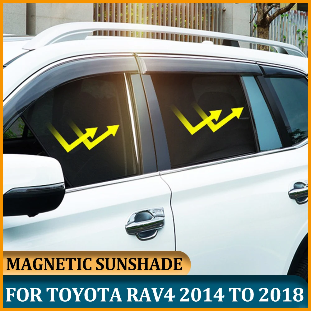 Magnetic-Car-Window-Sunshades-Curtain-For-Toyota-RAV4-2018-2017-Baby ...