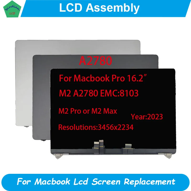 New-Laptop-A2780-LCD-Screen-Display-Assembly-For-Macbook-Pro-16-2-M2 ...
