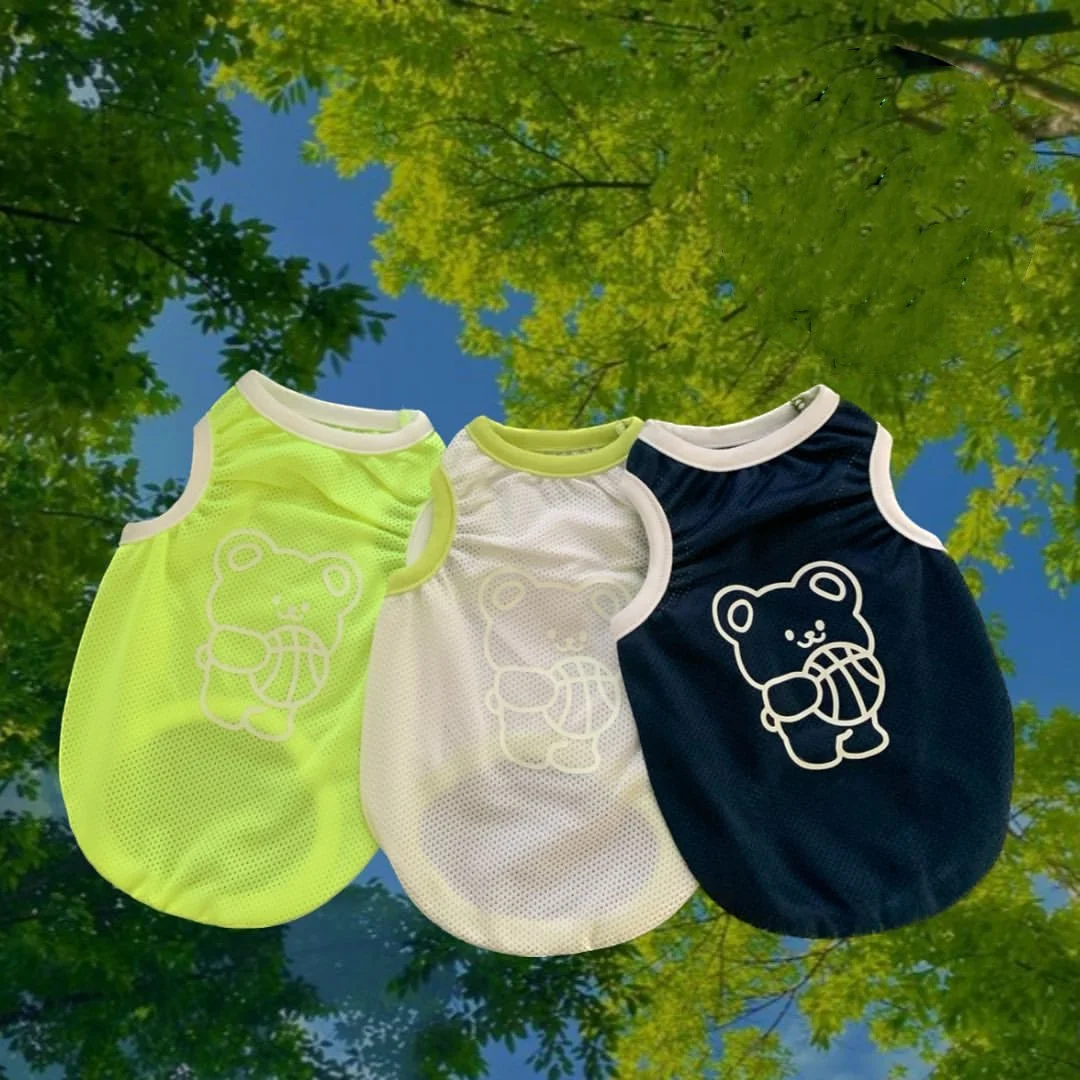 Summer-Dog-Clothes-Pet-Dog-Cooling-Vest-Small-Dog-Clothing-Solid-T ...