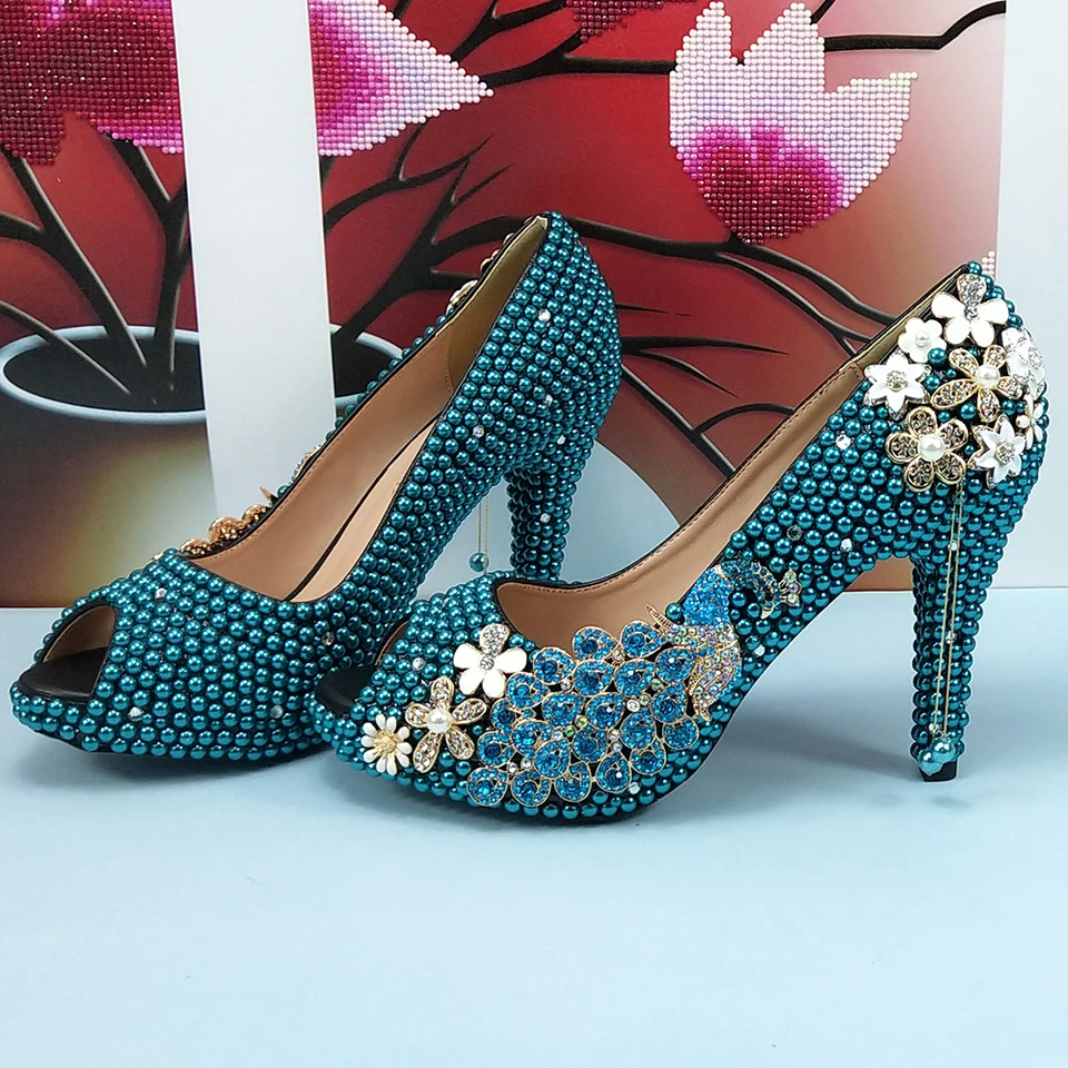Turquoise Crystal Heels Bakers | Shoes | Turquoise Crystal Heels