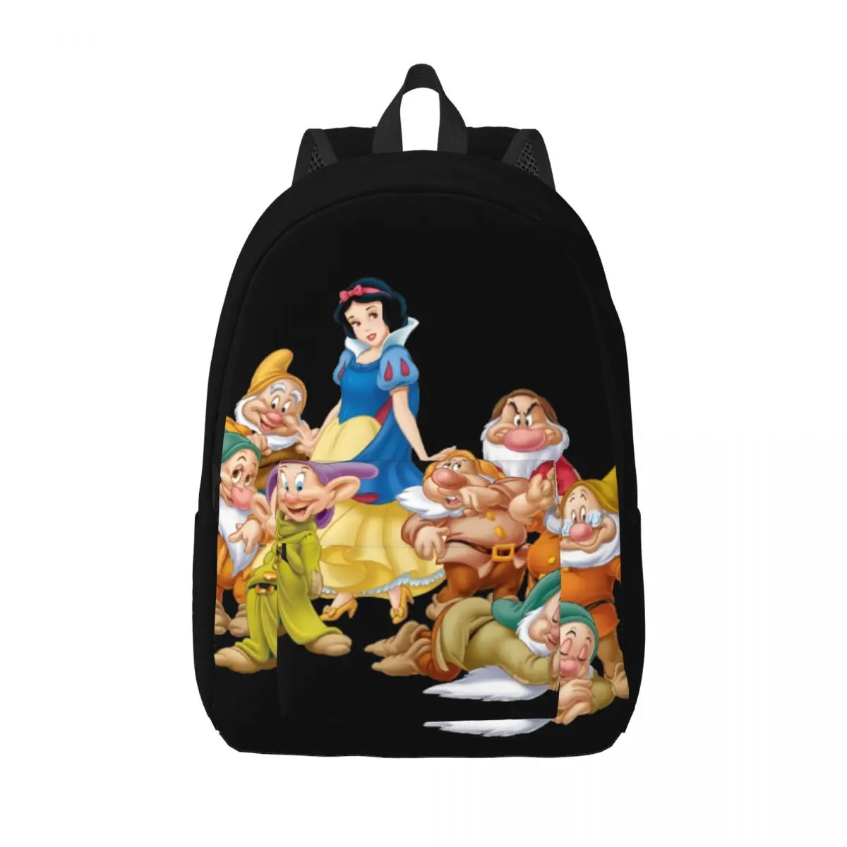 Custom Snow White And The Seven Dwarfs Canvas Backpacks for Women Men ...