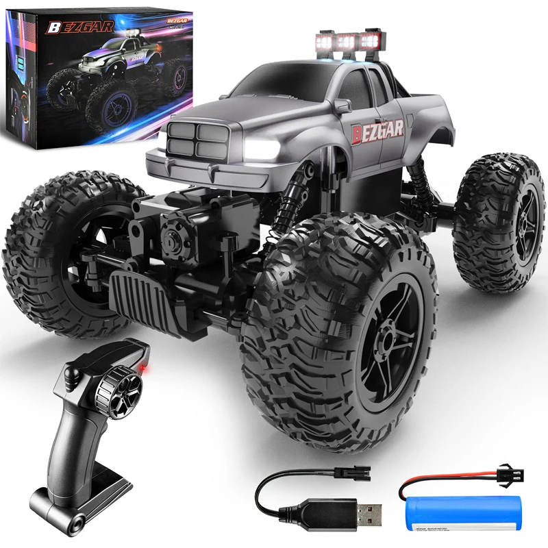 Bezgar Tc141 Remote Control Car,2.4ghz Rc Car All-terrain 15km/h 1:14 ...