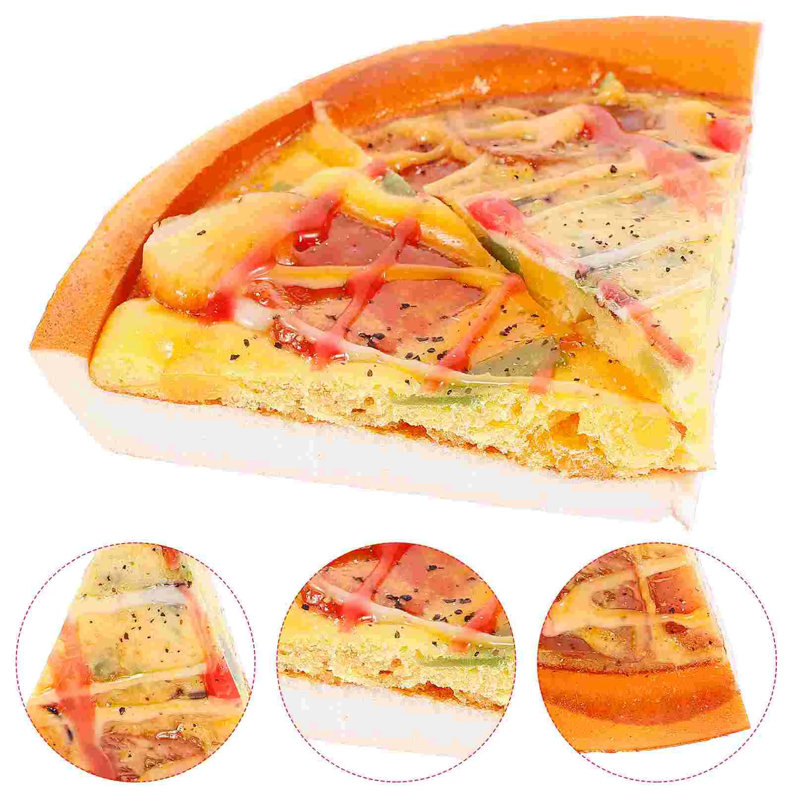 Pizza Toy Fake Toys Kitchen Slice Fast Model Faux Set Bread Play ...