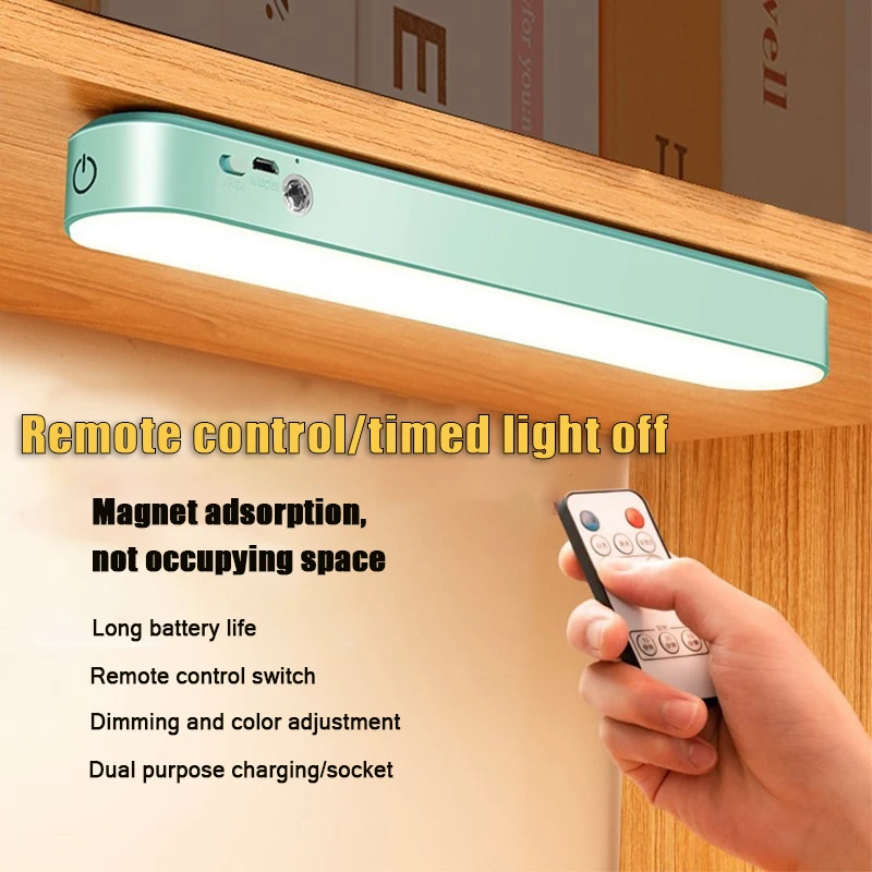 Movable-Rechargeable-Night-Light-LED-Light-Magnetic-Suction-USB-Remote ...