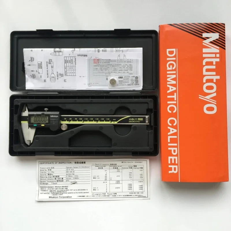 Mitutoyo-500-196-20-Absolute-Digimatic-Digital-Caliper-Stainless-Steel-0-6-150mm-Range-Measuring ...