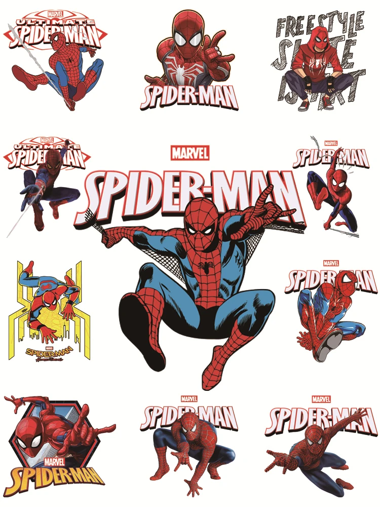 Popular-Spider-Man-Iron-on-patches-DIY-Sewing-for-children-Flex-fusible ...
