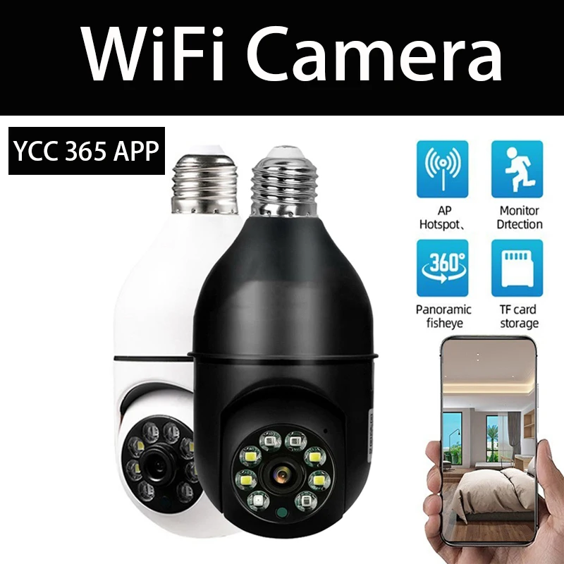 Ycc365-Plus-IP-Camera-Wifi-E27-Security-Monitor-Night-Vision-Full-Color ...