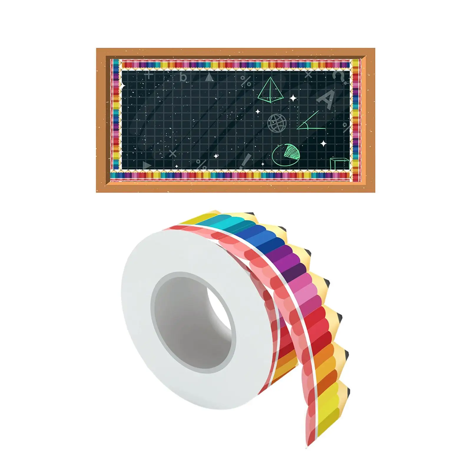 Pencil-Bulletin-Board-Borders-Stylish-Cute-Rolled-Border-Trim-Classroom ...