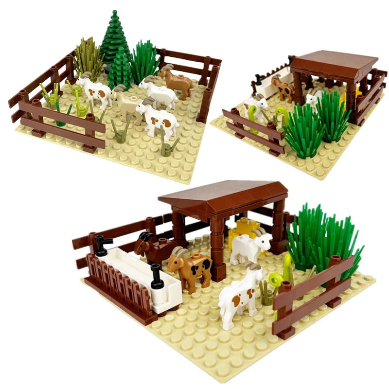 Compatible-With-Lego-MOC-Small-Particle-Building-Block-Farm-Ranch ...