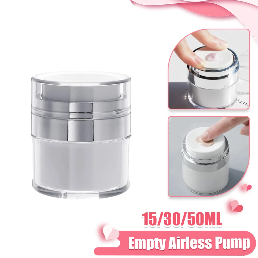 15-30-50ML-Empty-Airless-Pump-Jar-Refillable-Creams-Gels-Lotions-Dispenser-Travel-Leak-Proof ...