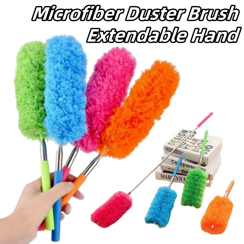 Portable Feather Duster Brush Extendable Handle Multi-Purpose Cleaner ...