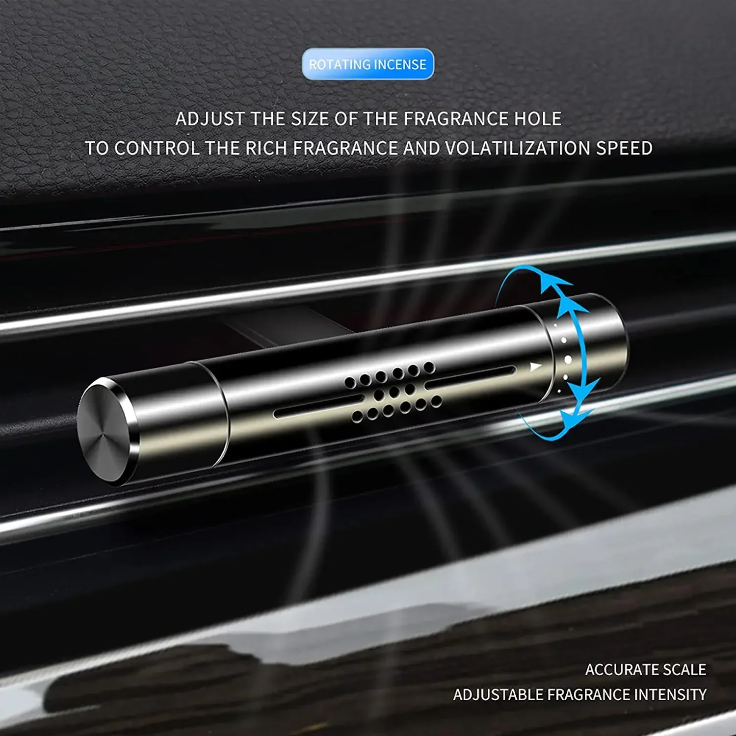 Car Fragrance Vent Clip Cylindrical Essential Oil Car Diffuser Vent ...