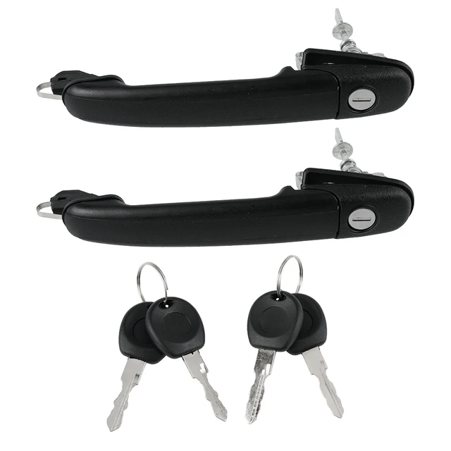1 Pair Car Front Door Handles With 4 Keys Left and Right For Sharan VW ...