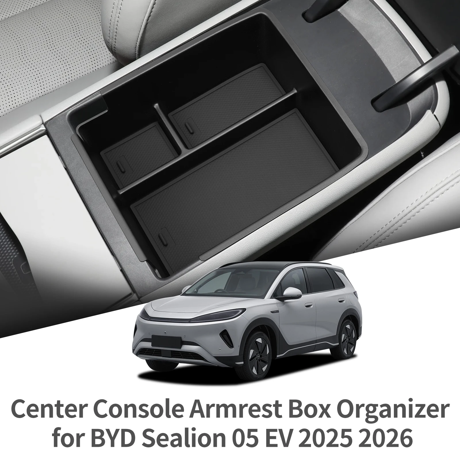 for BYD Sealion 05 EV 2025 Center Console Armrest Storage Box Tray ...