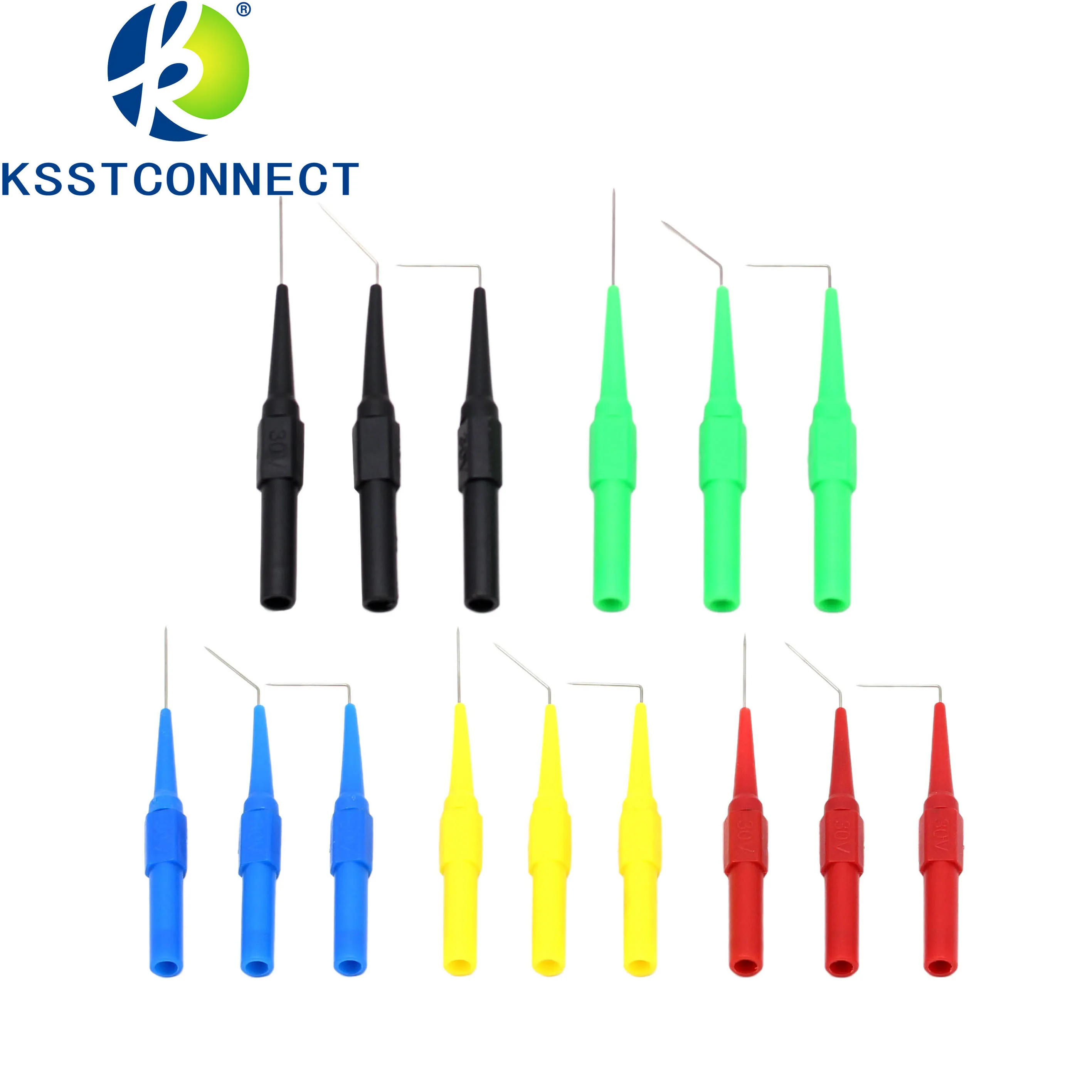 TPC161 15PCS Test Back Probe Kit Puncture Needles with 4mm Banana ...