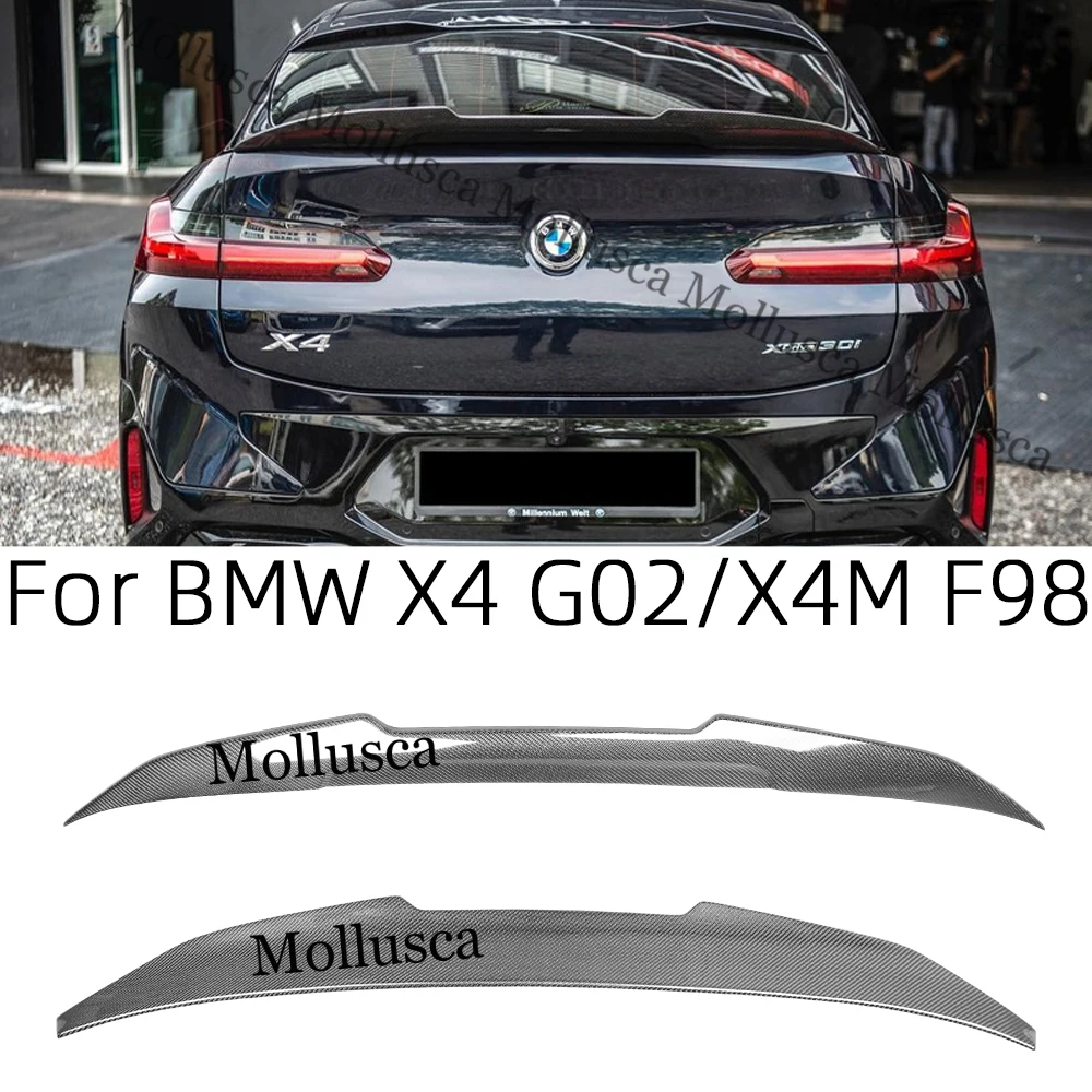 For Bmw X4 G02 Psm Style Carbon Fiber Rear Spoiler Trunk Wing 2018-2023 ...