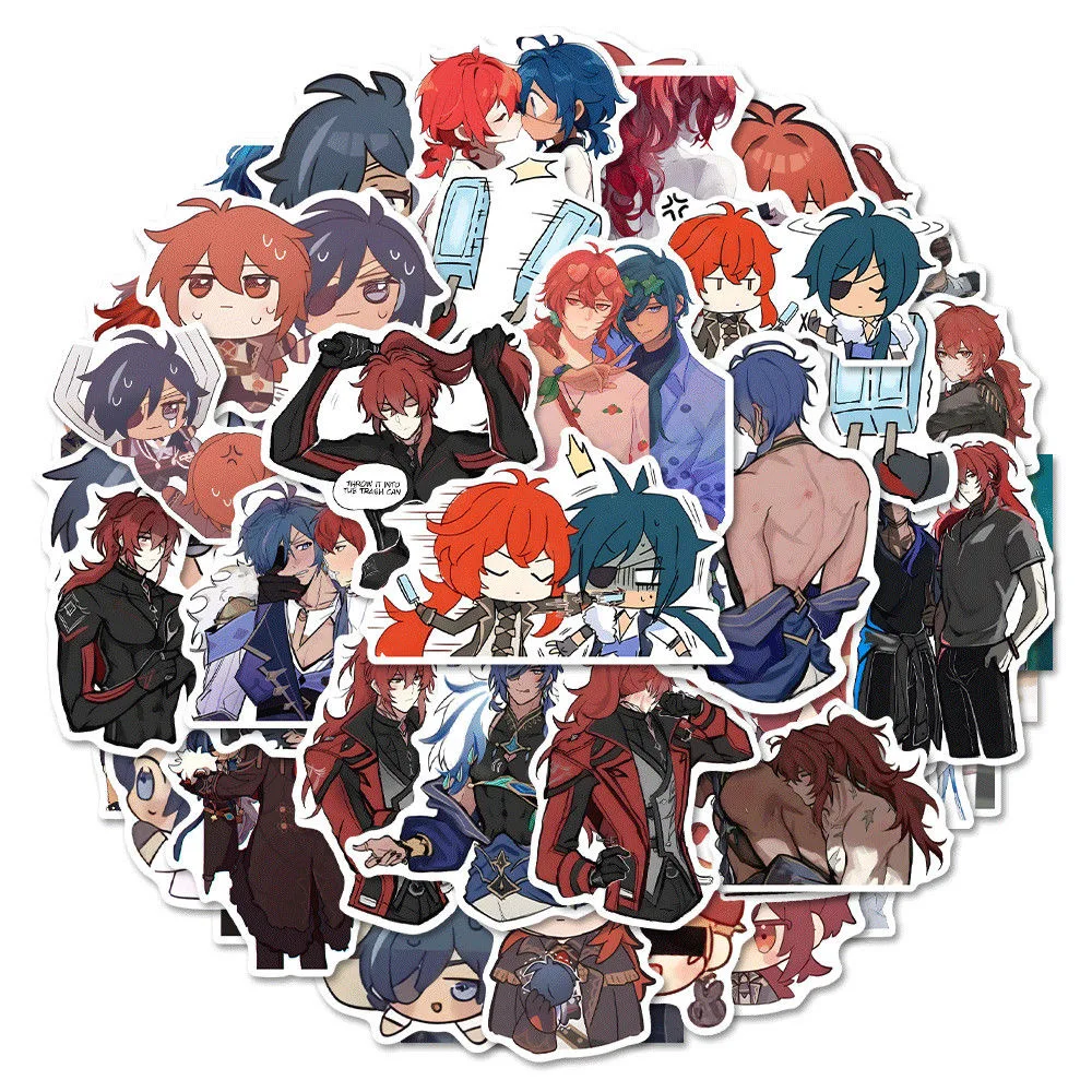 Sunsyea-Genshin-Impact-Merch-Fans-Collection-Role-Stickers-54-Pieces ...
