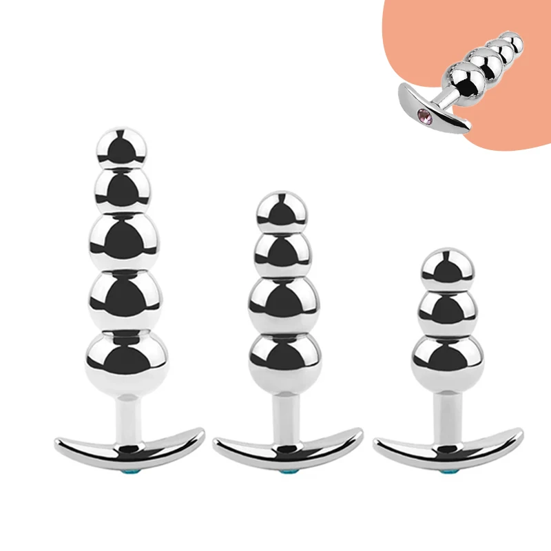 Metal-Anal-Beads-Butt-Plug-Set-Wearable-Small-Large-Anal-Plug-G-Spot ...