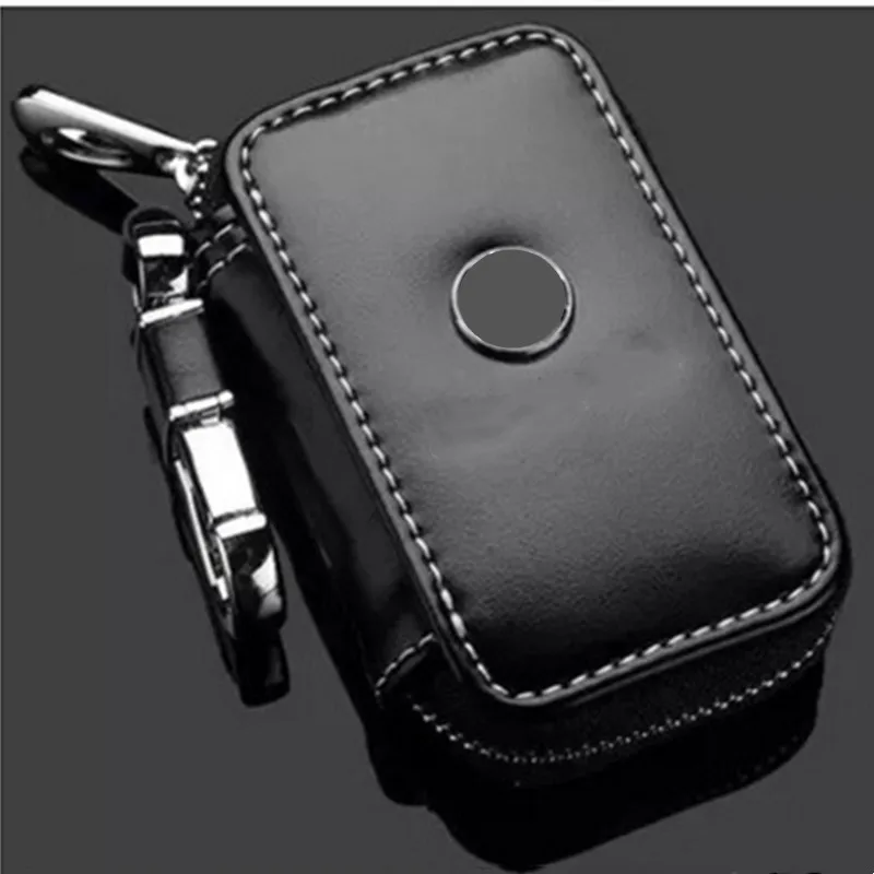 Universal-Genuine-Leather-Car-Key-Cover-Case-Wallet-Bag-Keychain-For ...