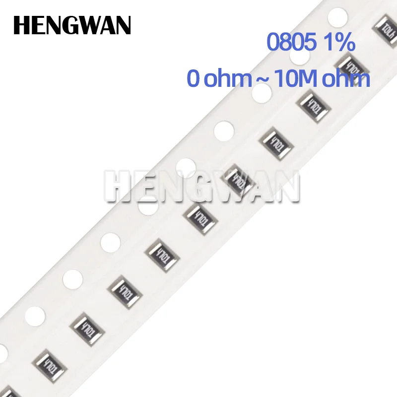 100pcs 1% 0805 SMD resistor 0R - 10M 1/8W 0.1 0.22 10 47 100 150 220 ...