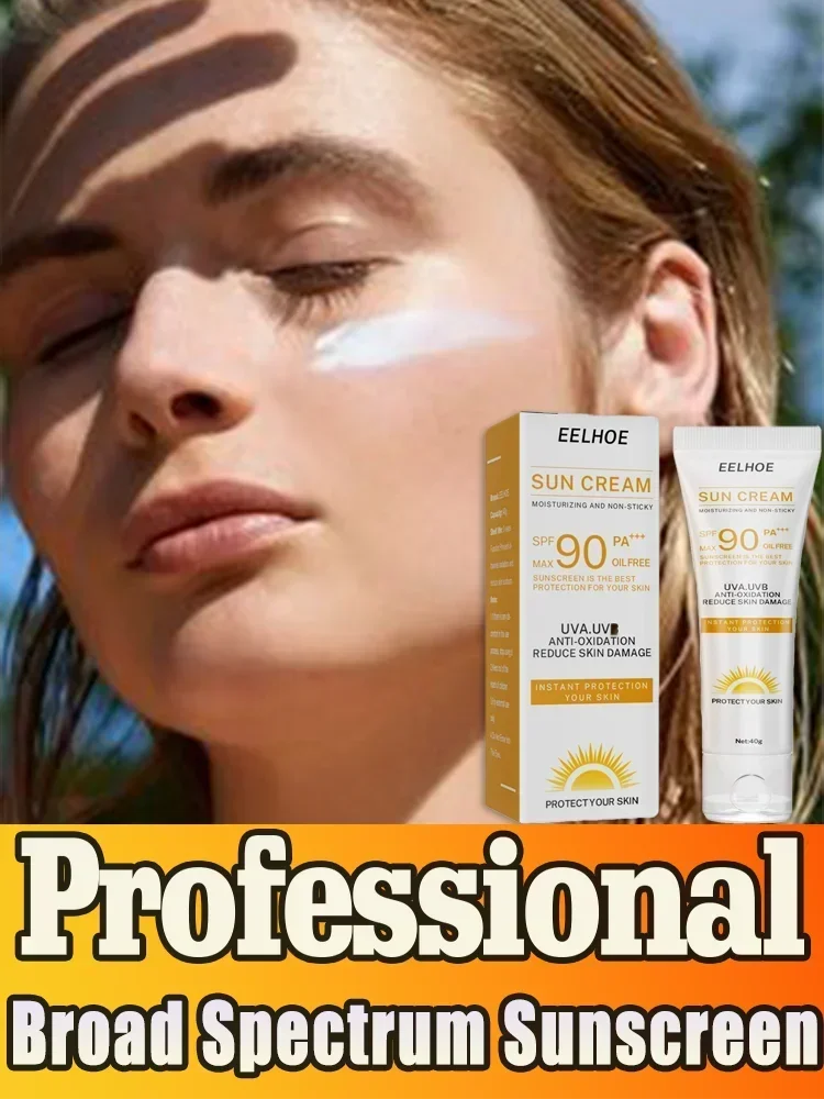 Crema de protección solar Facial, bloqueador solar, crema protectora de ...