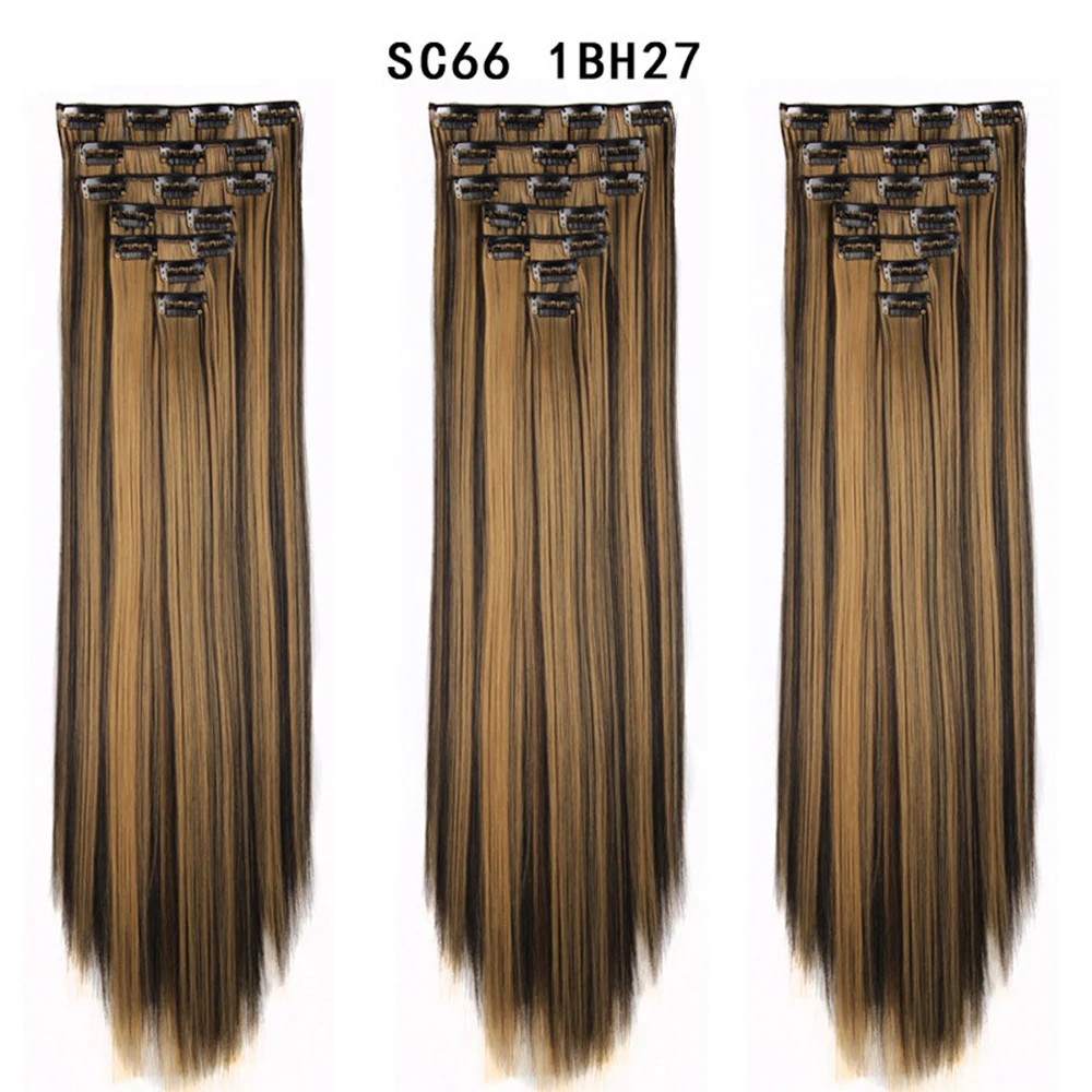 Synthetic straight hair 22 Inch extension