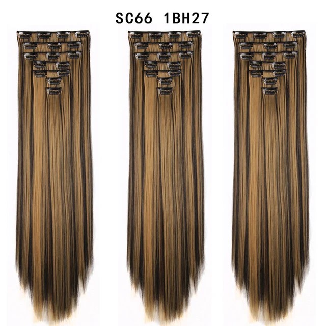 Synthetic straight hair 22 Inch extension