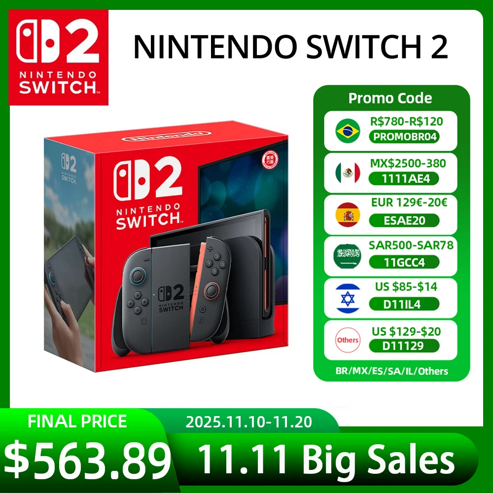 Nuevo Nintendo Switch 2 consola de juegos LCD de 7,9 pulgadas NS2 ...