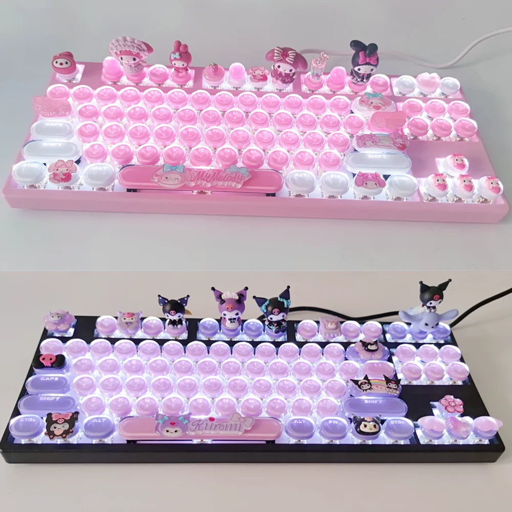 Teclado-mec-nico-dos-desenhos-animados-Sanrio-Anime-Gaming-Keyboard-Ch ...