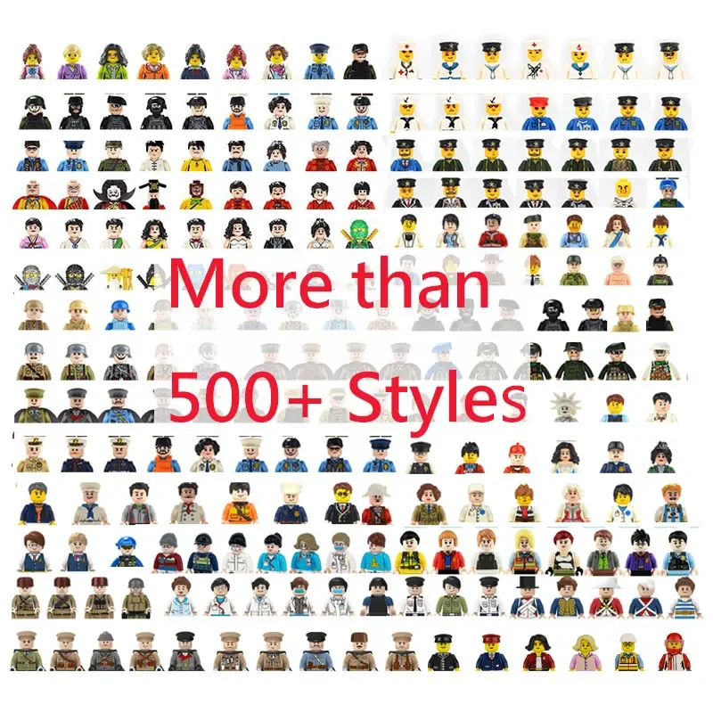 Family-Mini-Figures-Building-Blocks-for-Children-City-Worker-Bombeiro-M ...