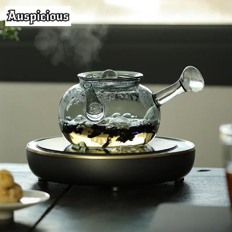 700ml High End Star Glass Side Handle Pot High-temperature Resistance ...