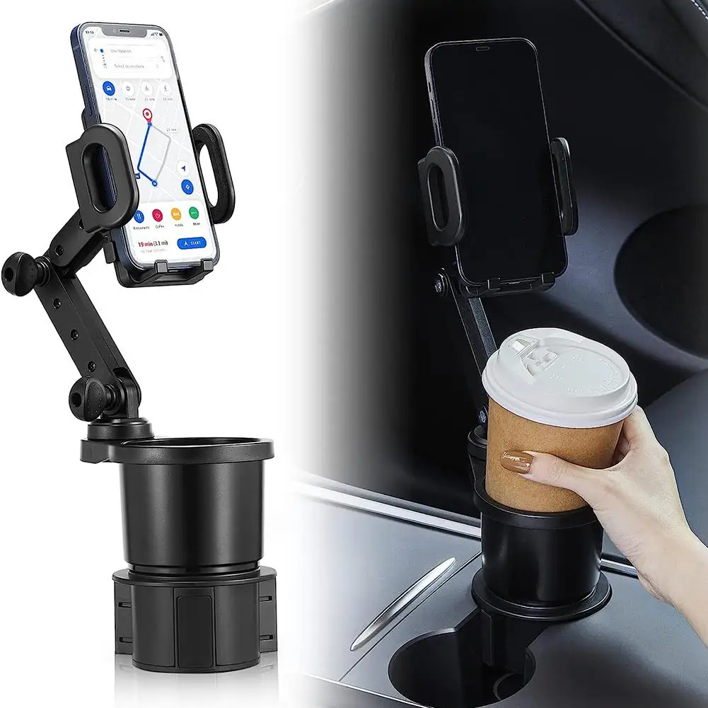 Car-Cup-Holder-Expander-With-Cell-Phone-Mount-360-Rotation-Cup-Holder ...