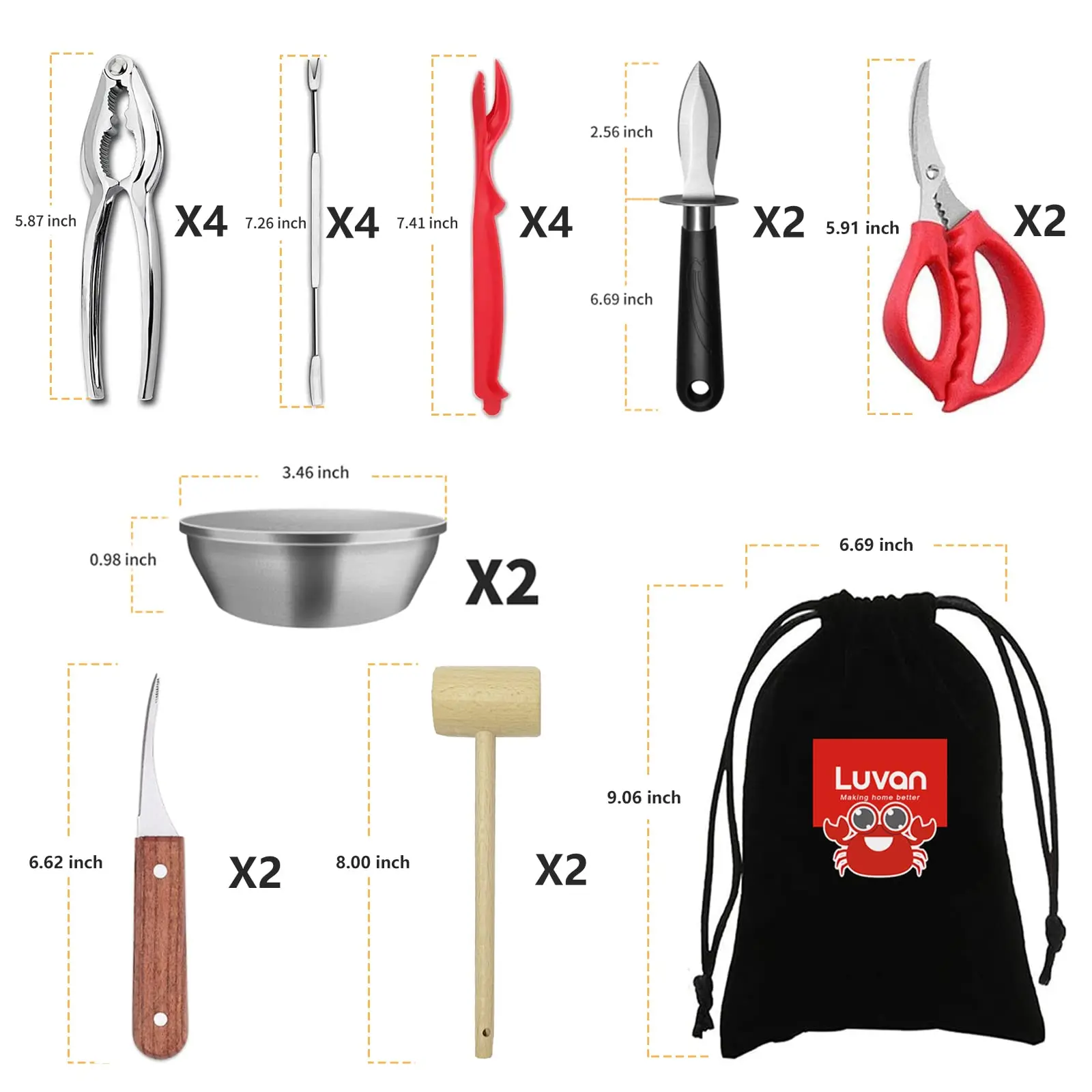 Cutting Tools In Kitchen With Names