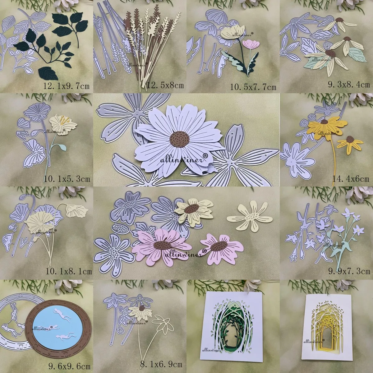 Flower-leaf-frame-series-Metal-Cutting-Dies-for-DIY-Scrapbooking-Album ...