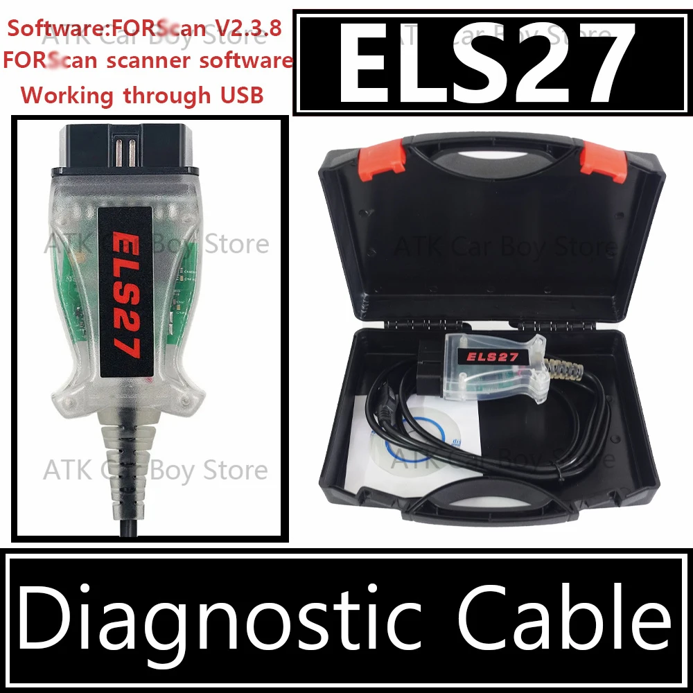 ELS27-Diagnostic-Cable-FORscan-V2-3-8-Scanner-Software-latest-Version ...