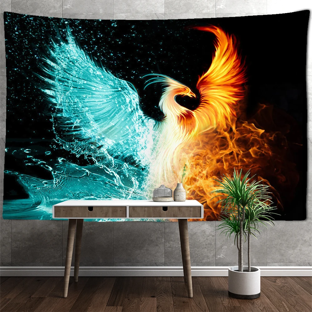 Fire And Ice Phoenix Wallpaper