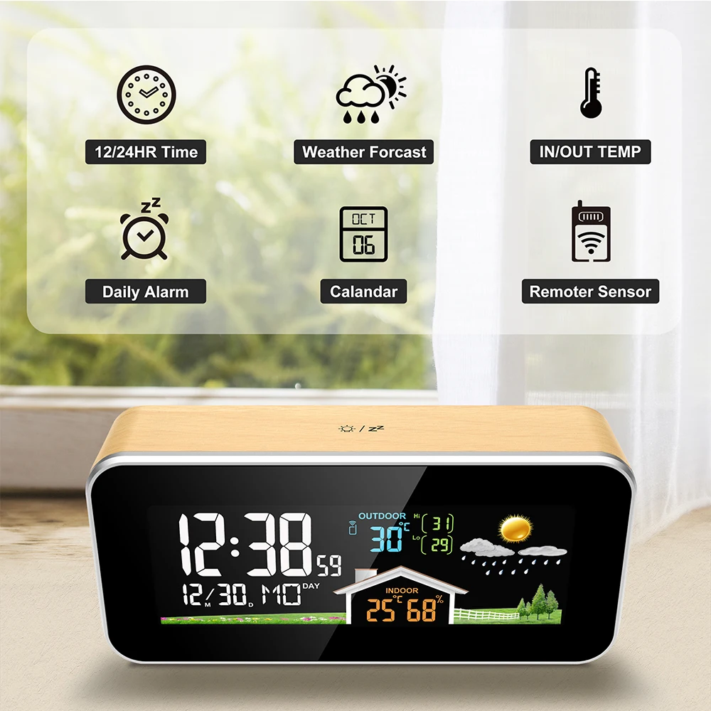 Alarm-Clock-Digital-Surface-Wall-Decor-Time-Date-Week-Temperature ...