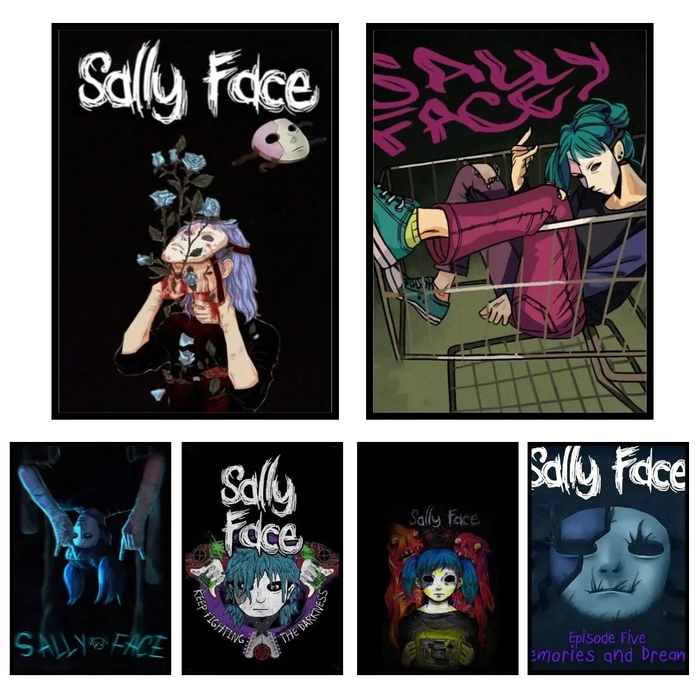 Sally-Face-Posters-Horror-Suspense-Poster-Paper-Print-Home-Living-Room ...